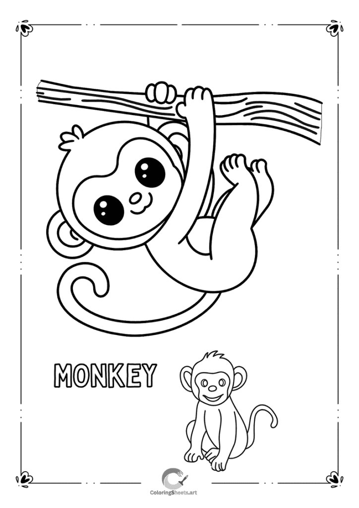 Wild Animal Coloring Pages For Kids (Printable PDFs)