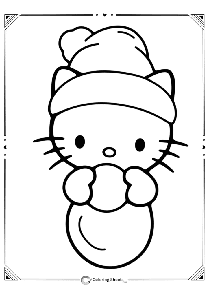 Hello Kitty Christmas Coloring Pages (30+ Printable pdf)