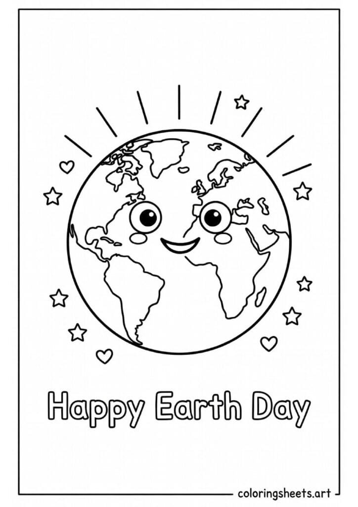 Earth Day Coloring Pages – 46 Free Printables for Kids
