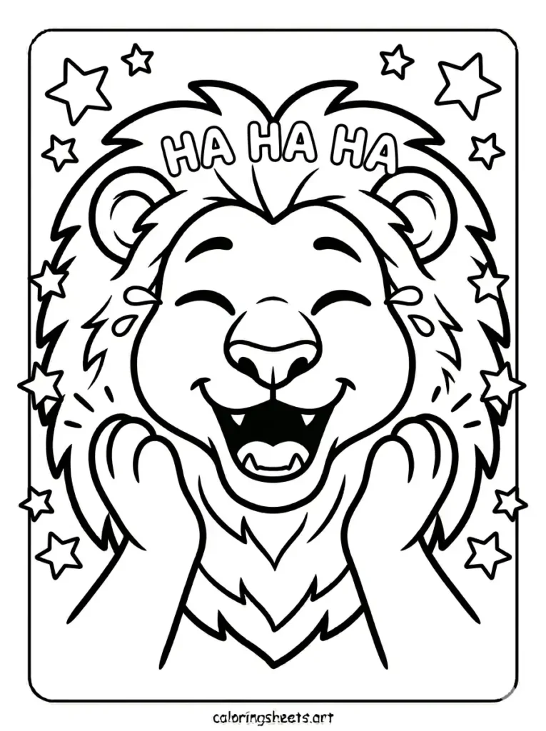 Lion Coloring Pages - Free Printable PDF