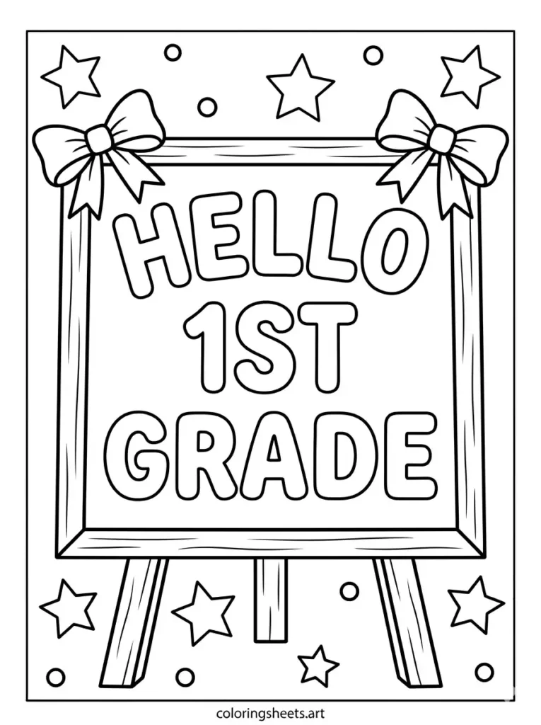 Welcome Back to School Coloring Pages